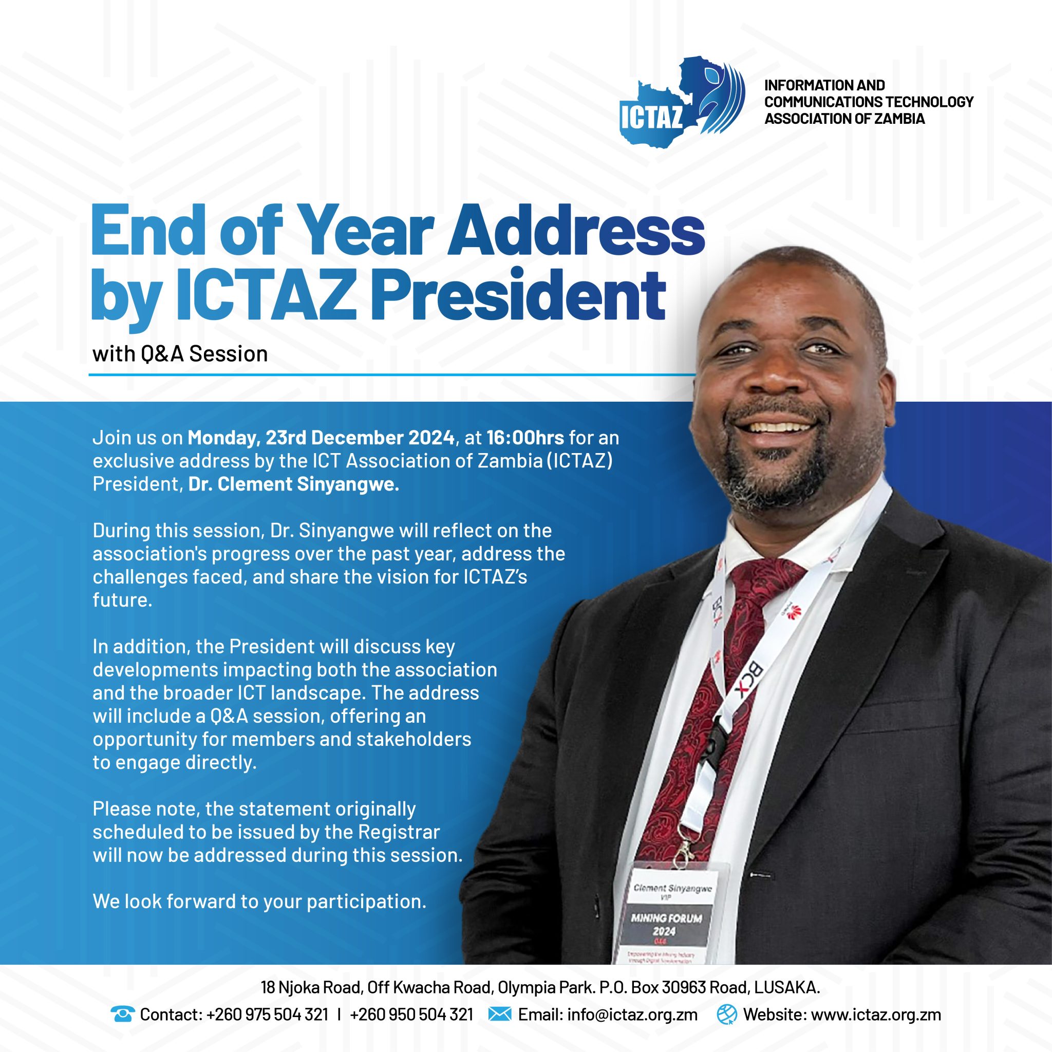 ICTAZ – Information and Communication Technology Association of Zambia